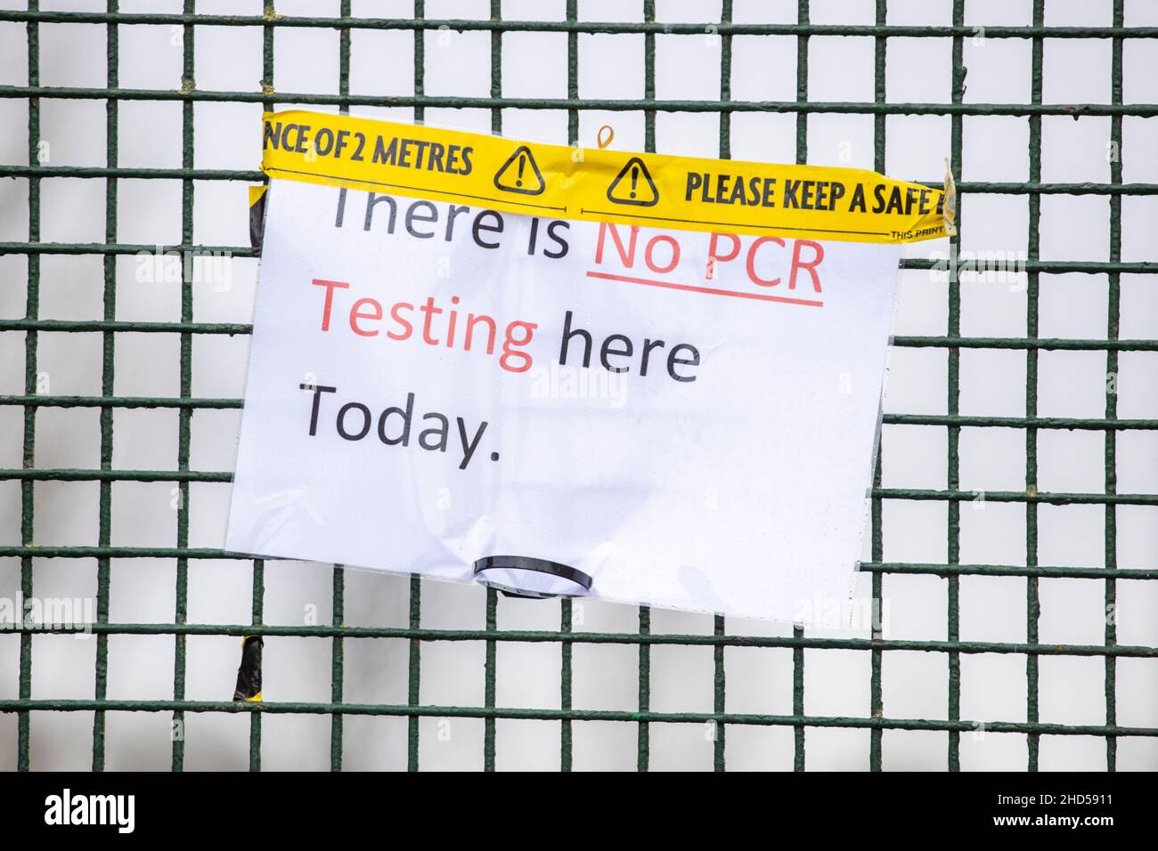 Sign at the Clan na Gael (Dundalk) GAA Club advising that there is no ...