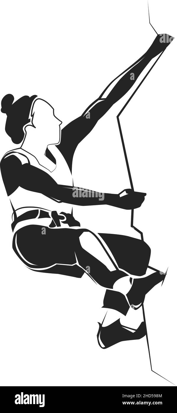 Climbing line Black and White Stock Photos & Images - Alamy