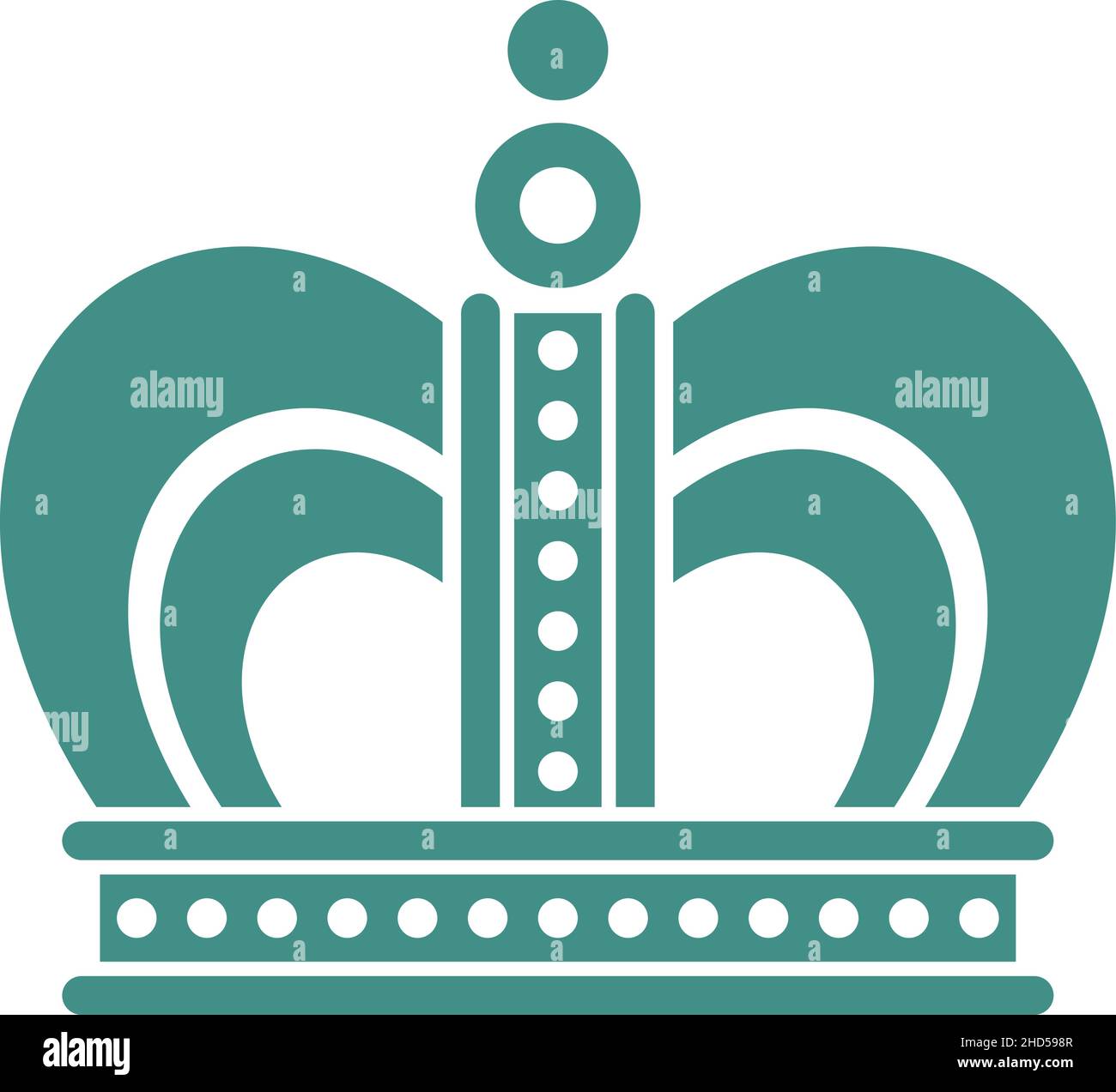 Crown emblem. Emperor power symbol. Noble sign Stock Vector Image & Art ...