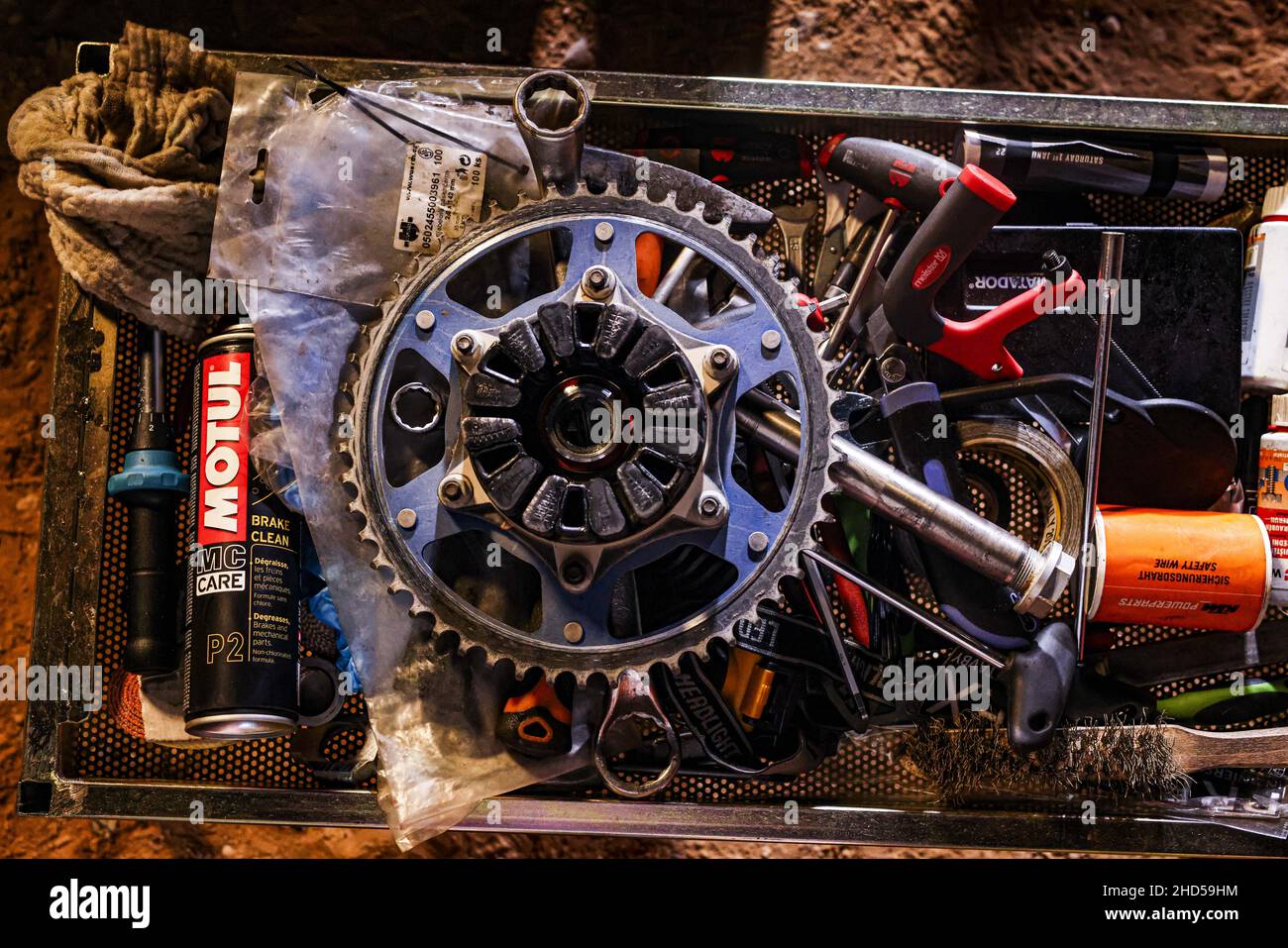 Ambiance, tool box during the Stage 2 of the Dakar Rally 2022 between ...