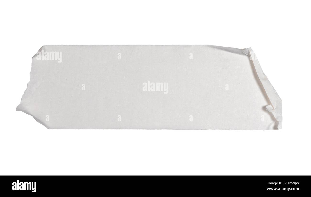 Torn paper stuck with tape Cut Out Stock Images & Pictures - Alamy