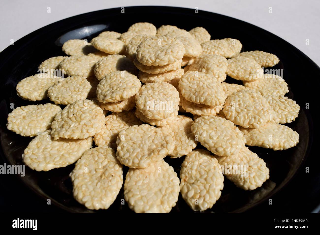 Indian Sweet food Rewri also known as rewadi or revadi is popular ...