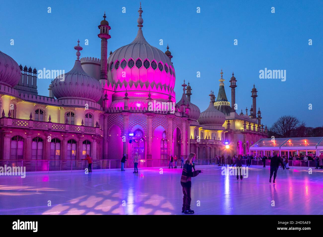 Royal pavilion ice rink brighton hi-res stock photography and images ...