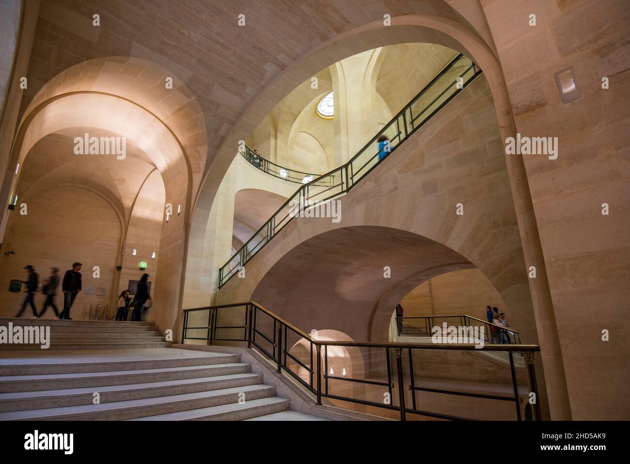 Paris, France: May 06, 2017: Interior view of Paris Louvre Museum ...