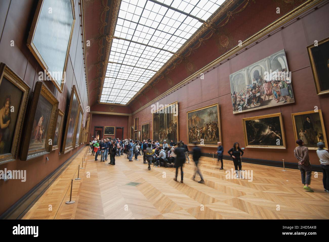 Paris, France: May 06, 2017: Interior view of Paris Louvre Museum ...