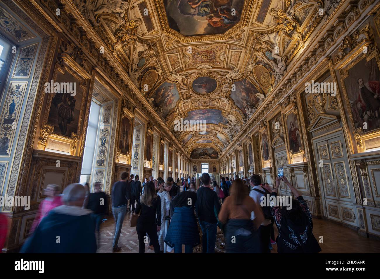 Paris, France: May 06, 2017: Interior view of Paris Louvre Museum ...