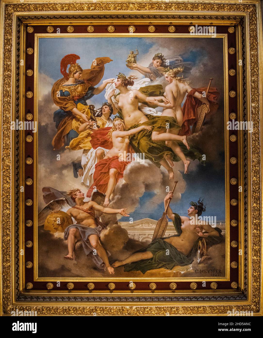 Paris, France: May 06, 2017: Les Nymphes de Parthénope painting, by ...