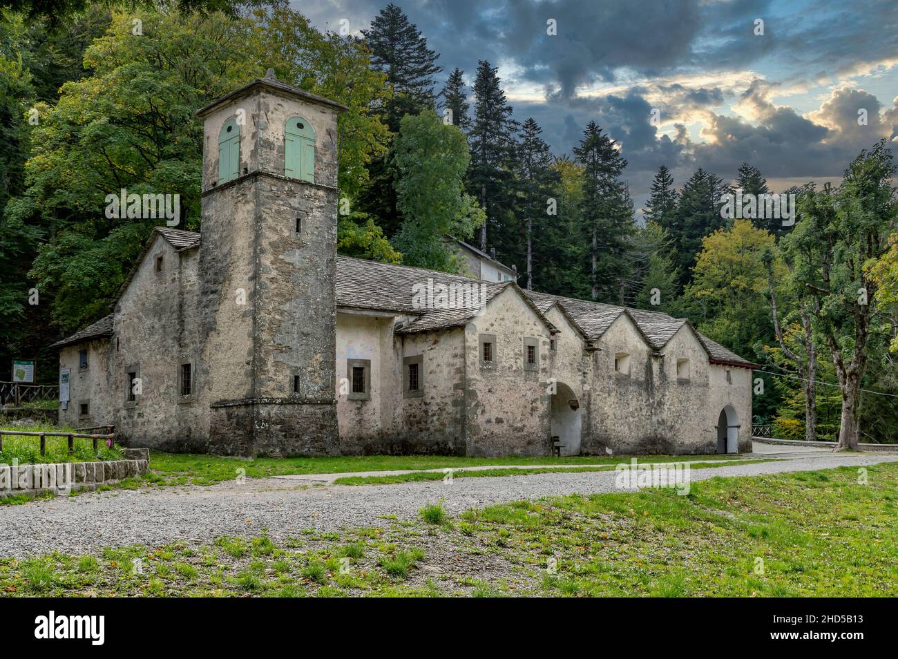 The ancient Sanctuary of the Madonna dell'Acero in Lizzano in Belvedere ...