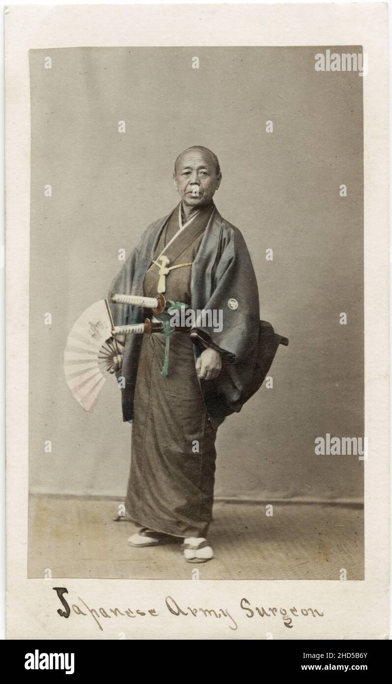 19th century vintage photograph - 1860's Japan carte de visite ...