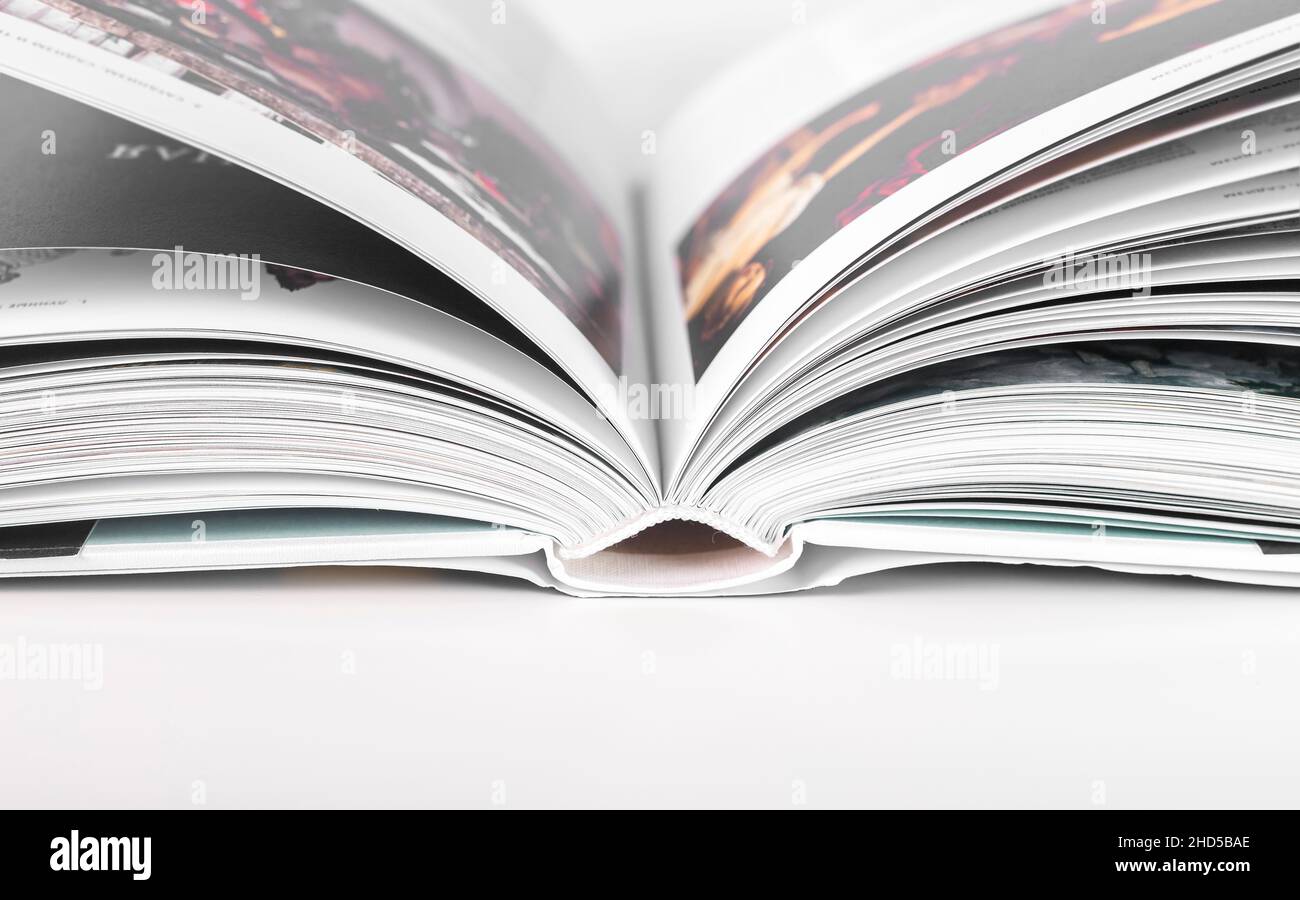 Open paper book. Concept of studying, getting knowledge Stock Photo - Alamy