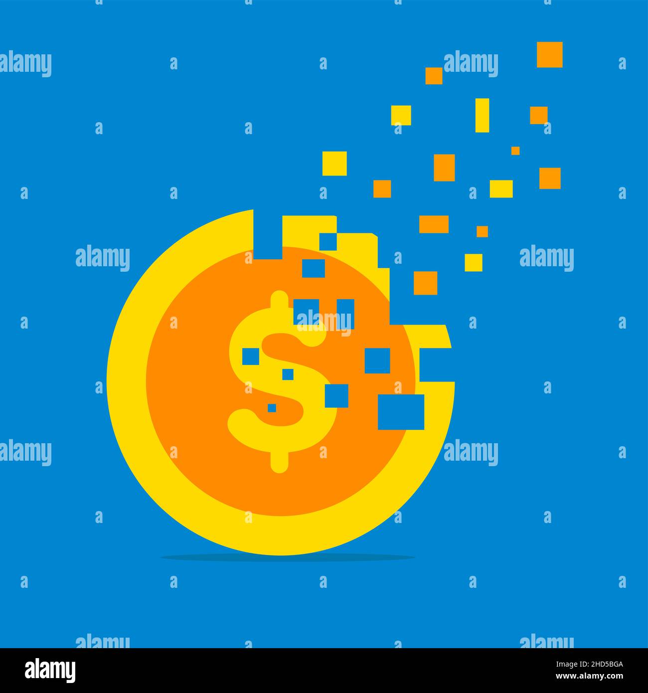 Money loss cash down Stock Vector Images - Alamy
