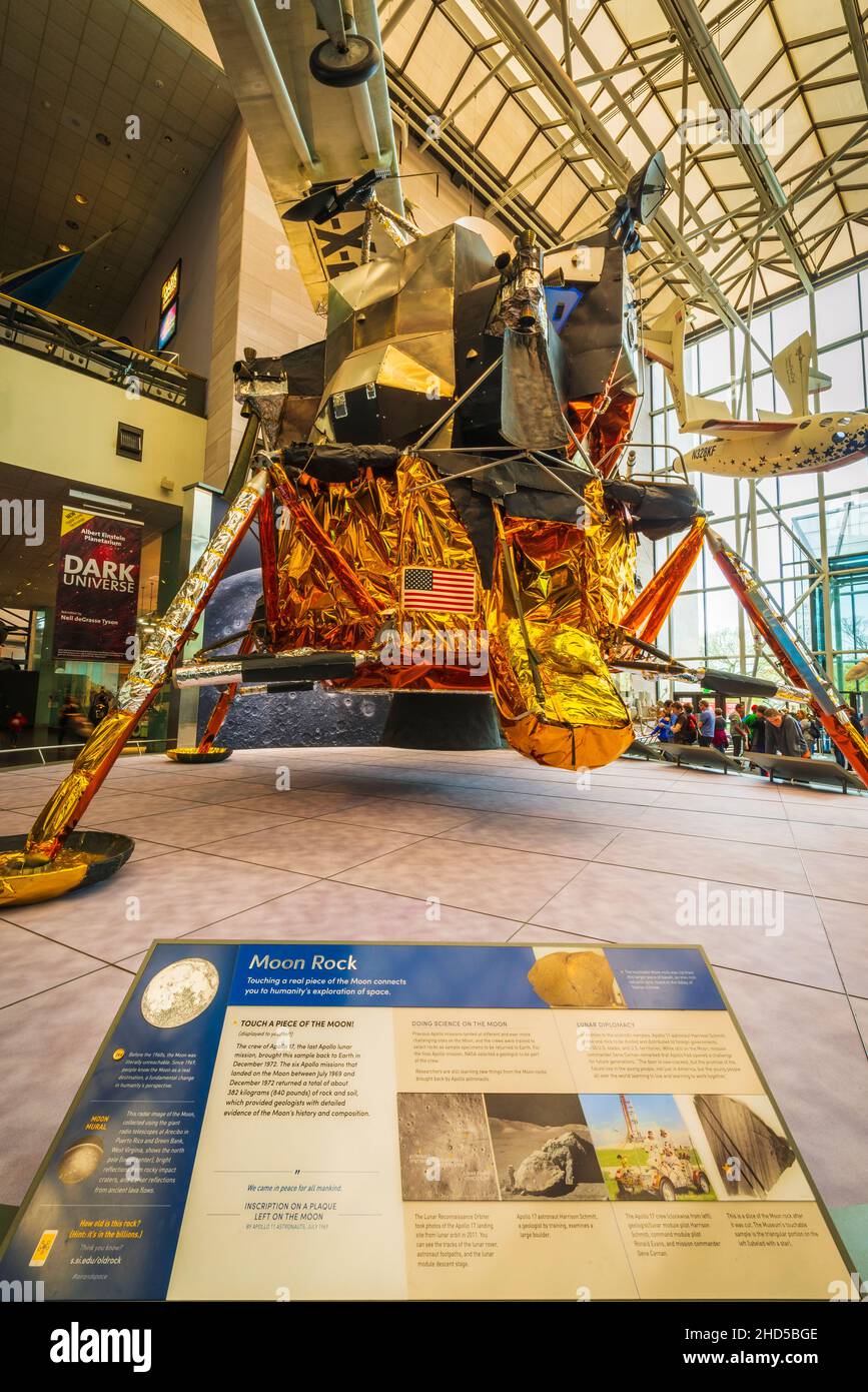 Lunar module display at the Smithsonian National Air and Space Museum ...