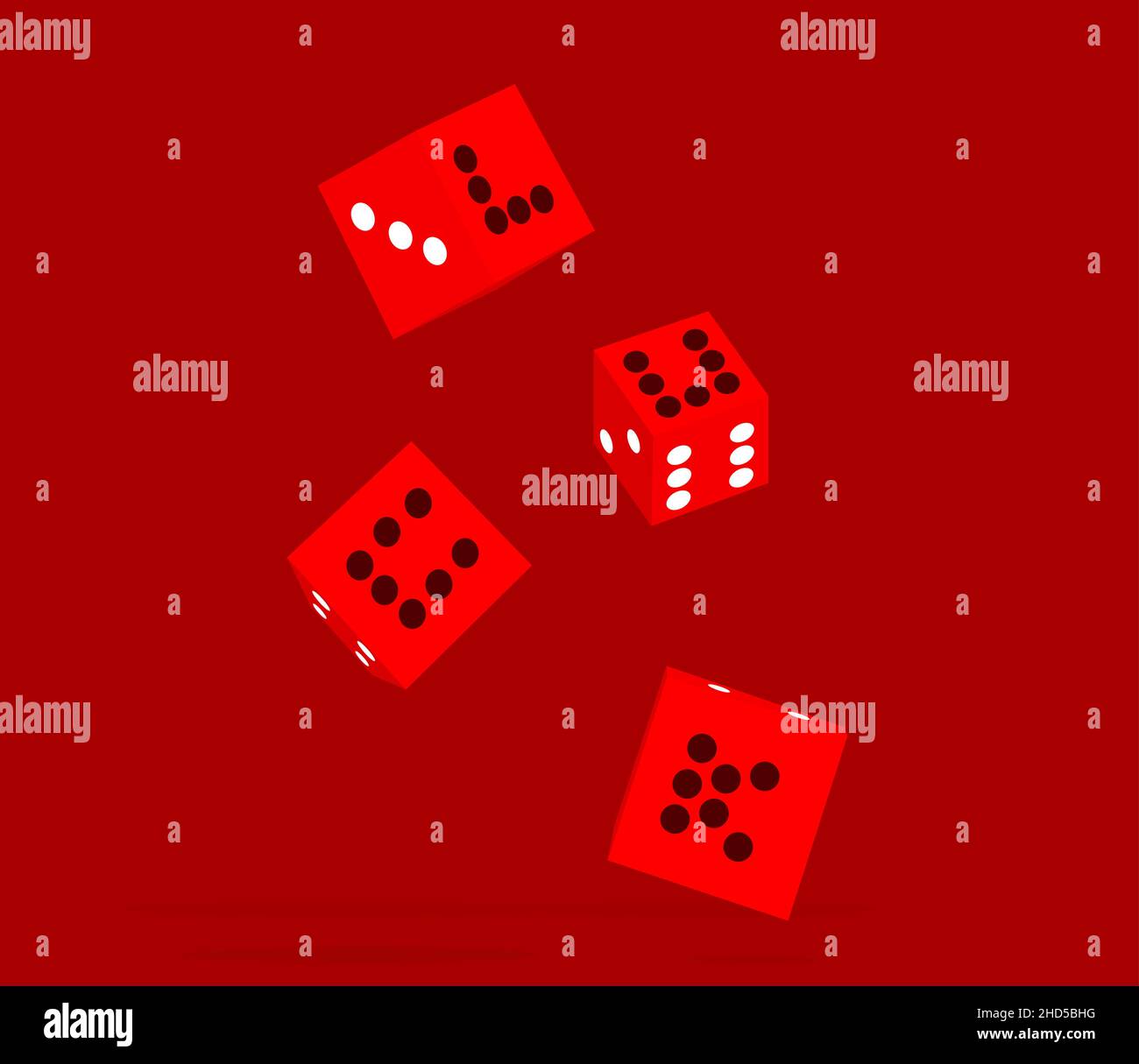 Dice floating in the air, showing the word "luck". Illustration about ...