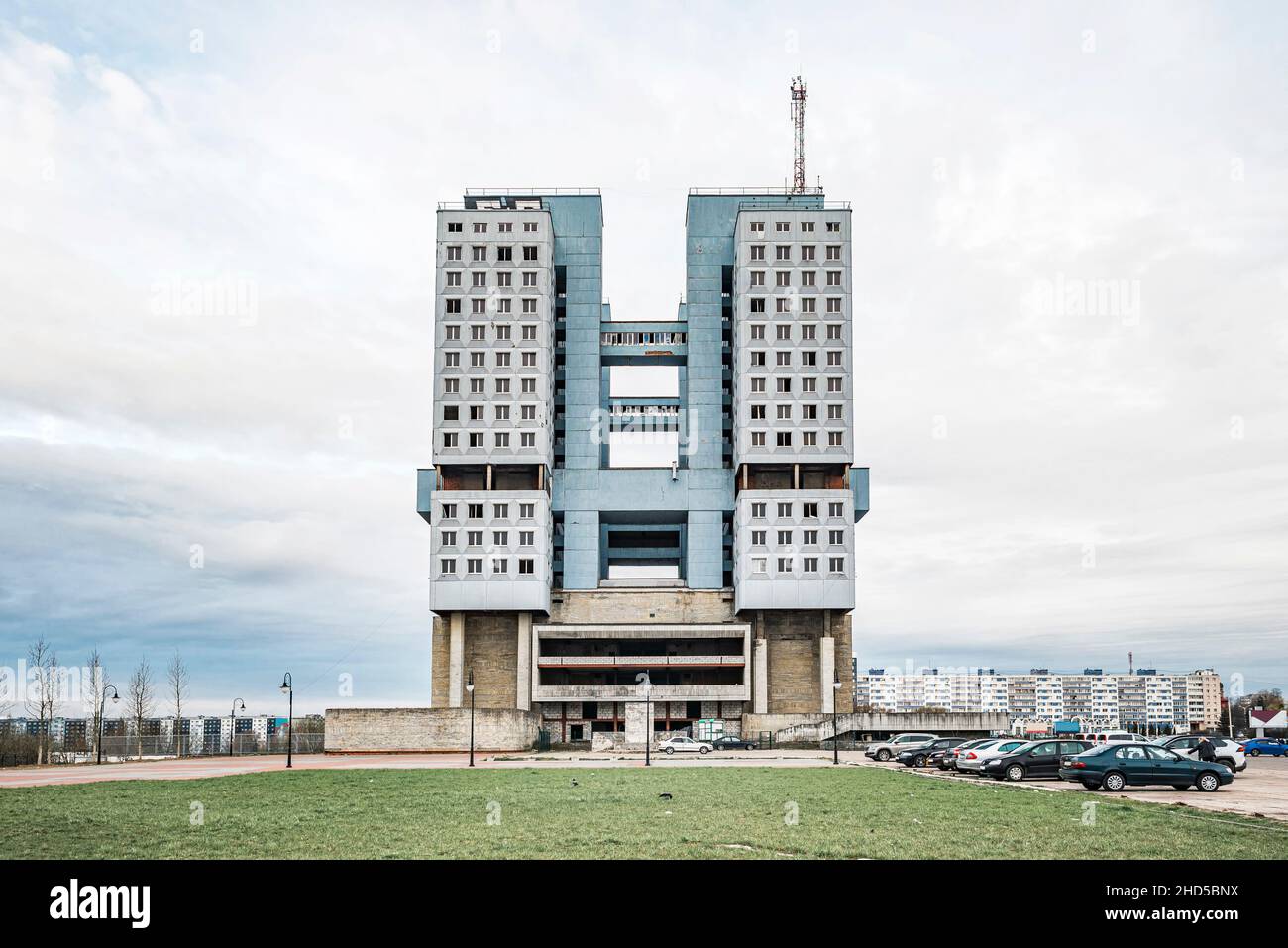House of Soviets in Kaliningrad, an abandoned building in the ...