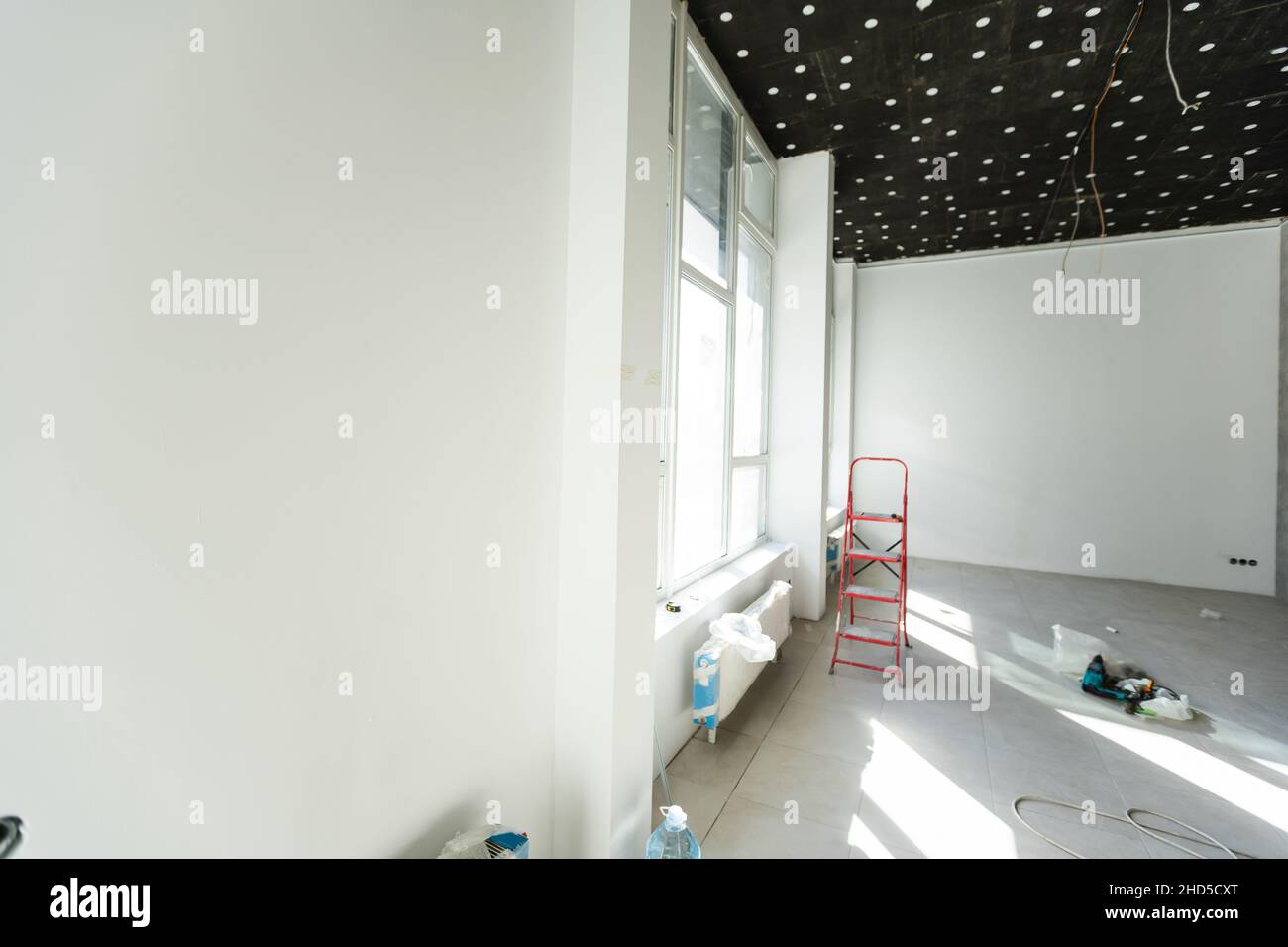 Interior of a house under construction. Renovation of an apartment ...