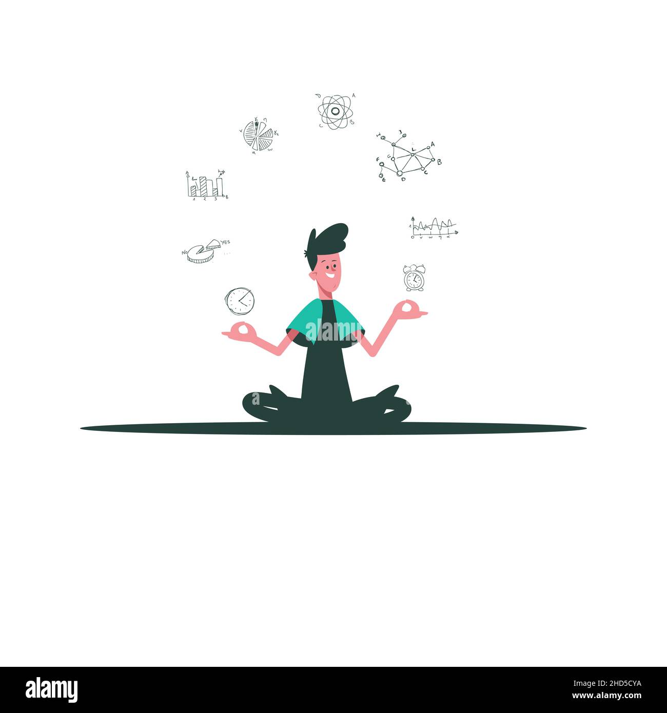 People working with big data, analyzing and auditing business processes ...