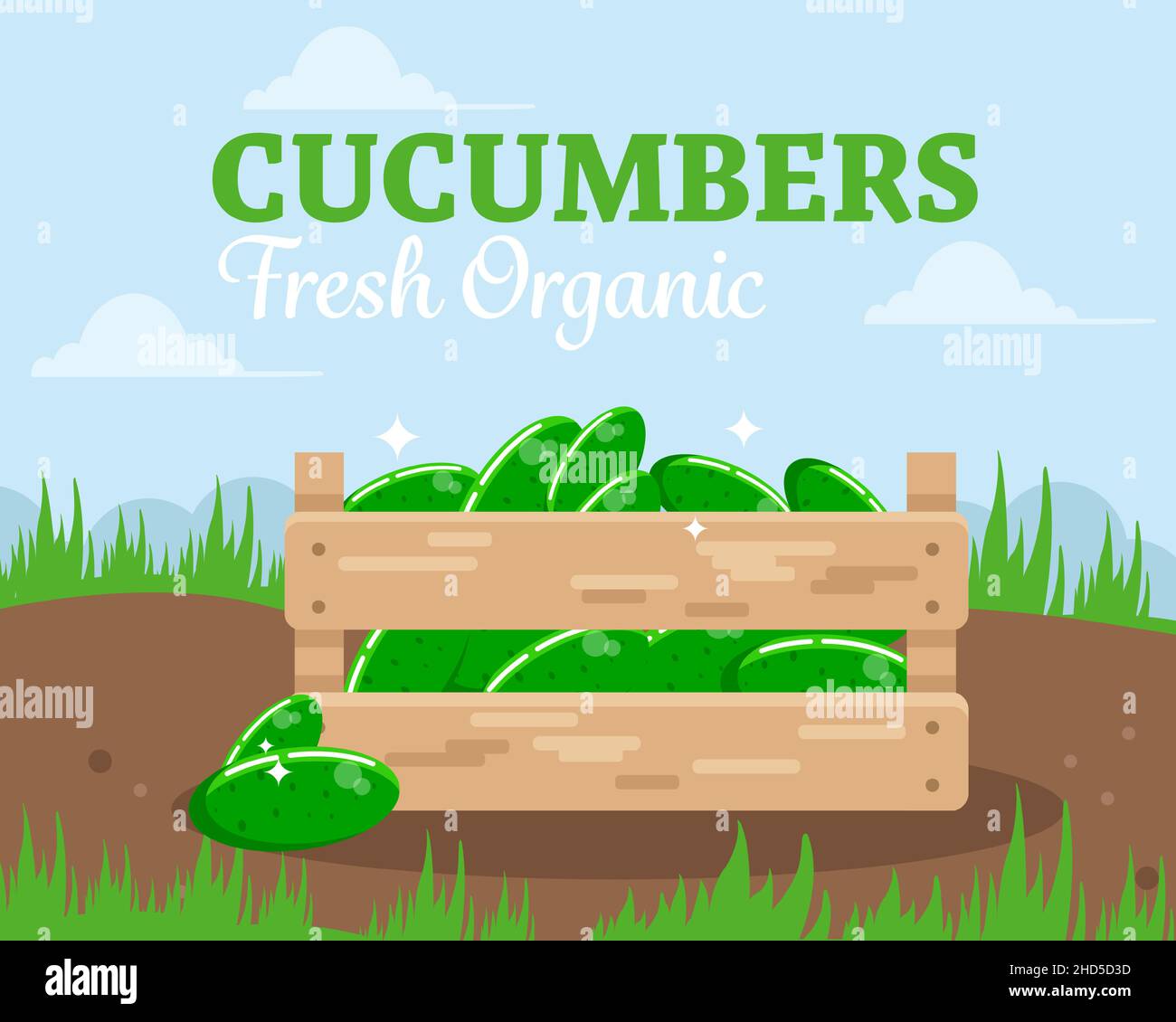 Box vegetable harvest eco Stock Vector Images - Alamy