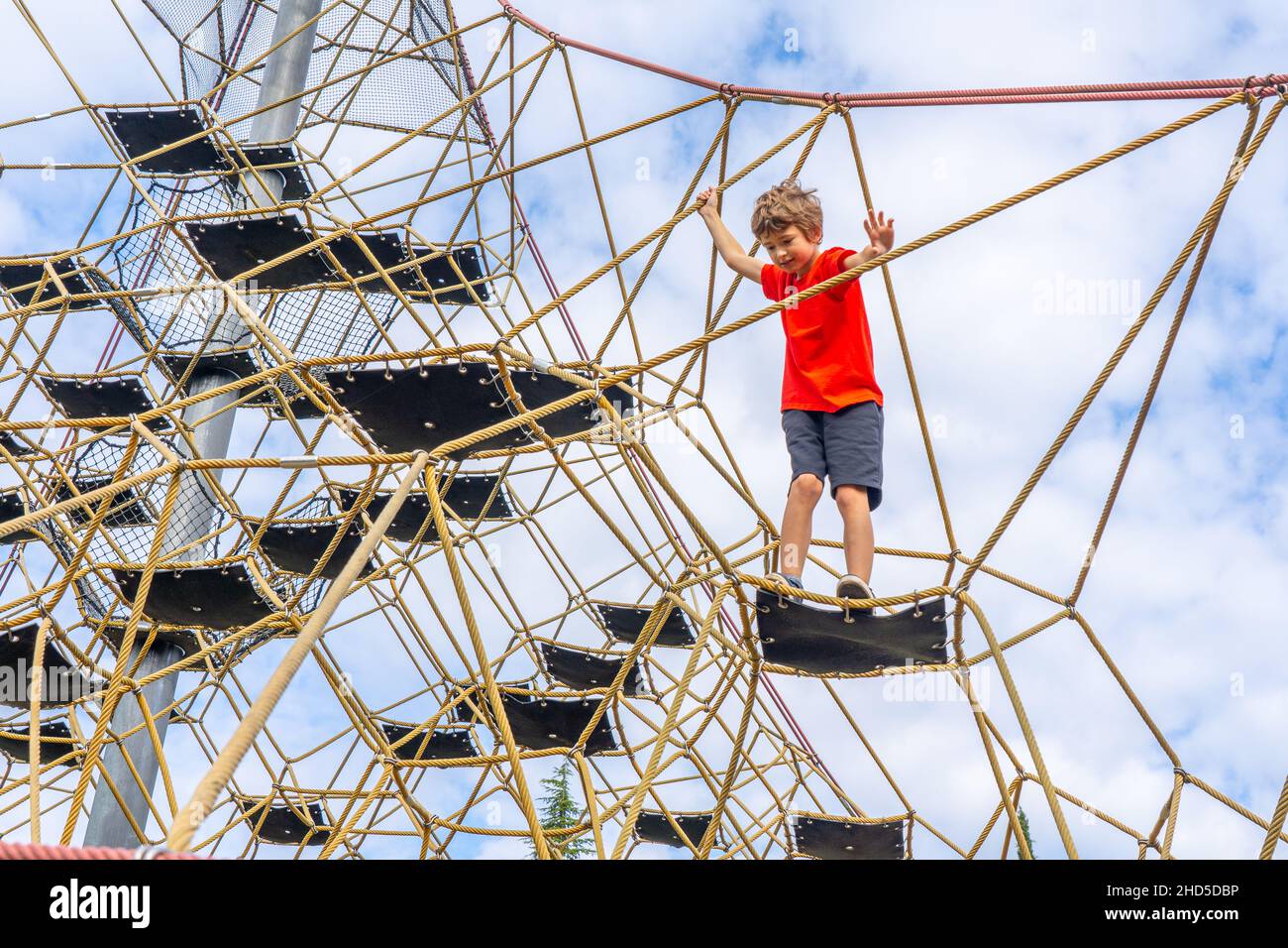 Timber climbing frame hi-res stock photography and images - Alamy