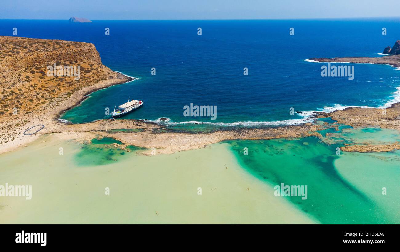Ballos beach crete hi-res stock photography and images - Alamy