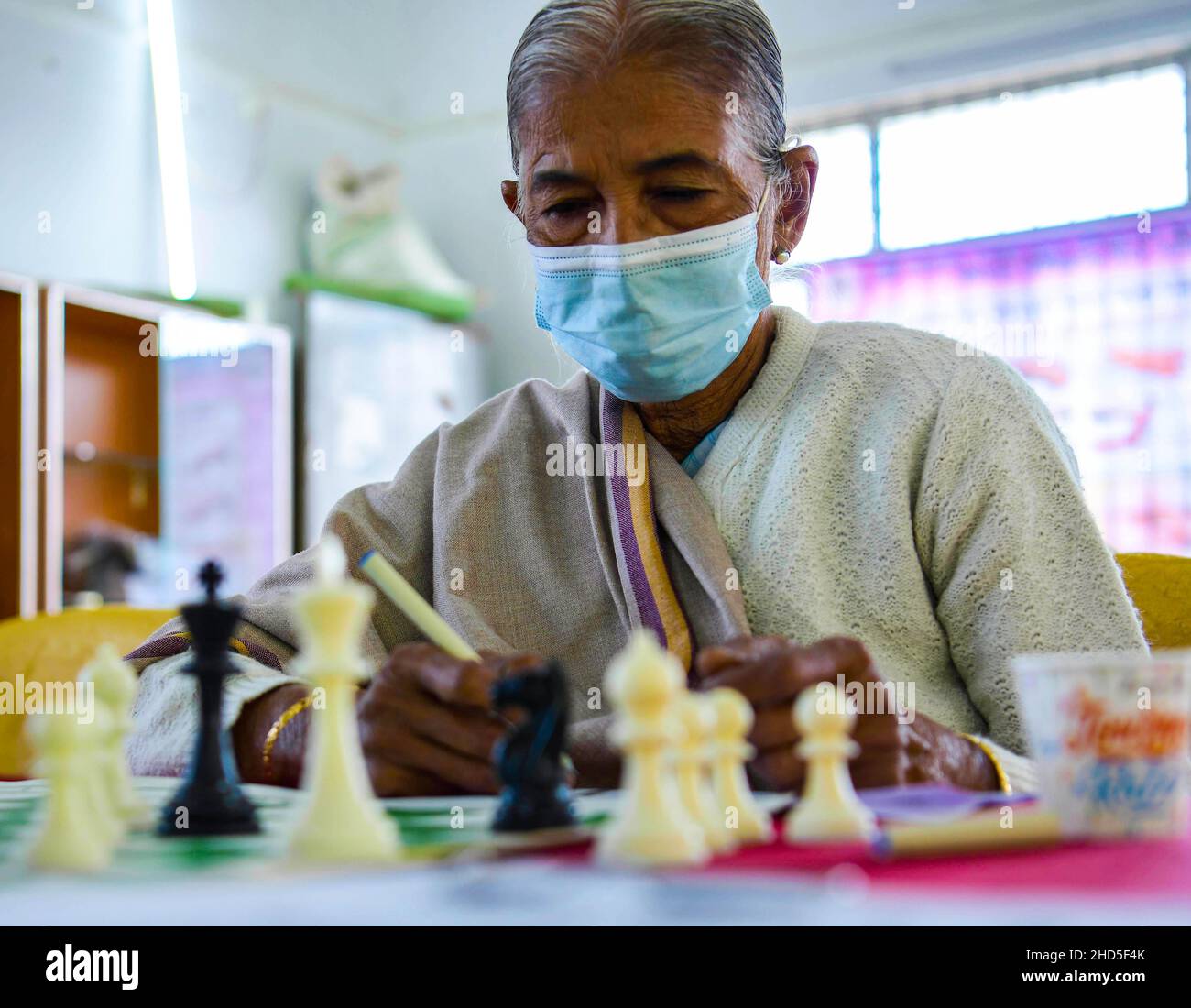 India chess tournament hi-res stock photography and images - Alamy