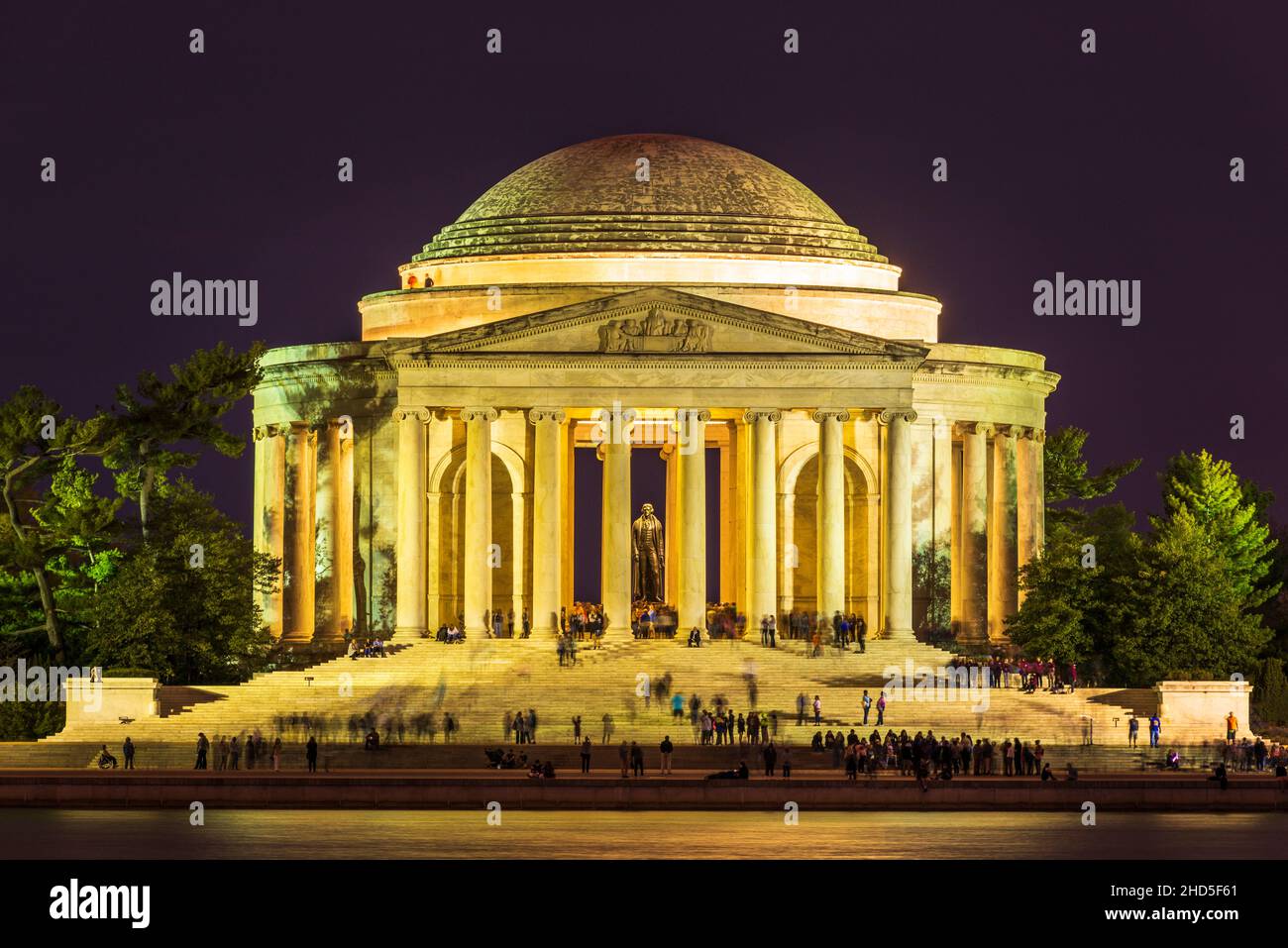 Thomas Jefferson Memorial at night, Washington, DC USA Stock Photo - Alamy