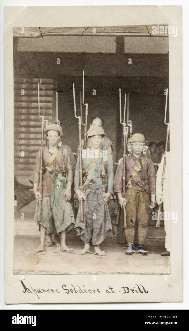 19th century vintage photograph - 1860's Japan carte de visite ...