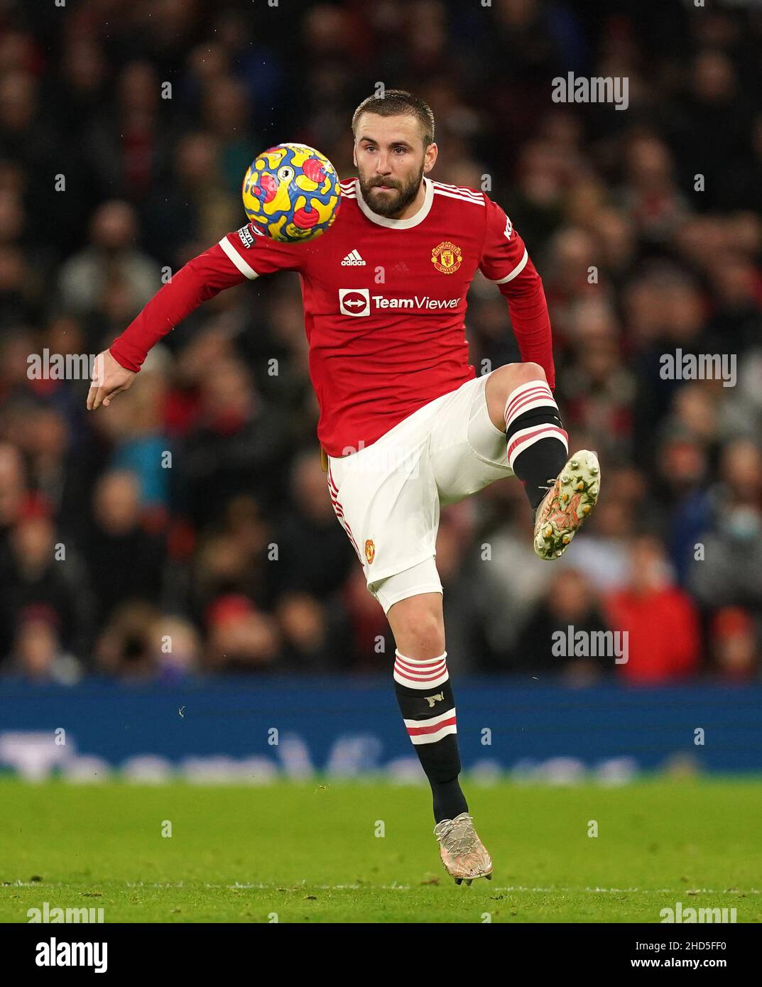 Manchester United's Luke Shaw during the Premier League match at Old ...