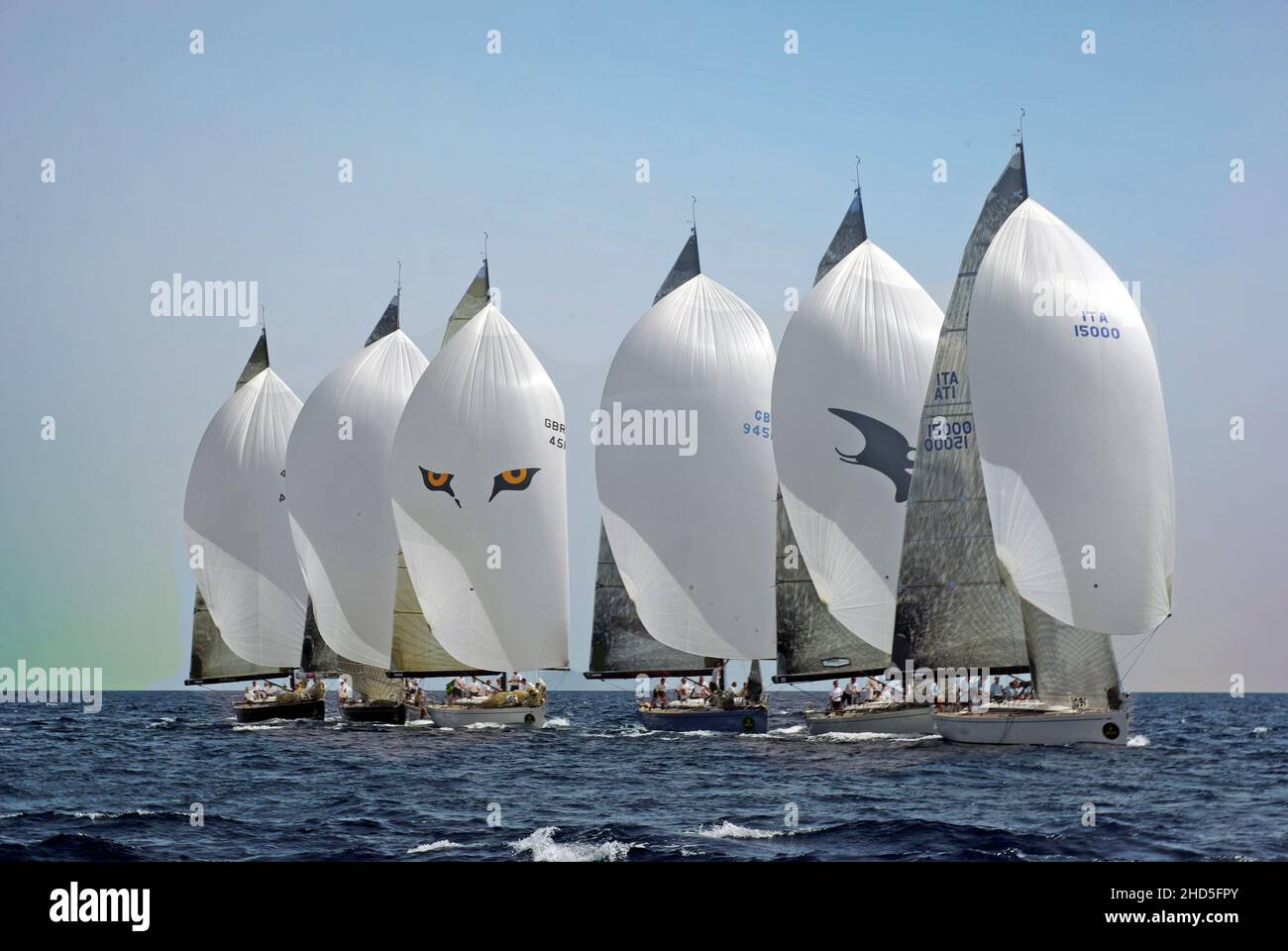Yachting race in Costa Smeralda, Sardinia, Italy Stock Photo - Alamy