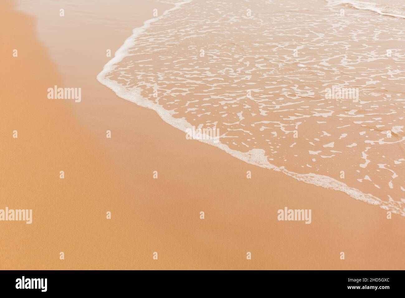 Perfect sandy beach in hot summer day Stock Photo - Alamy