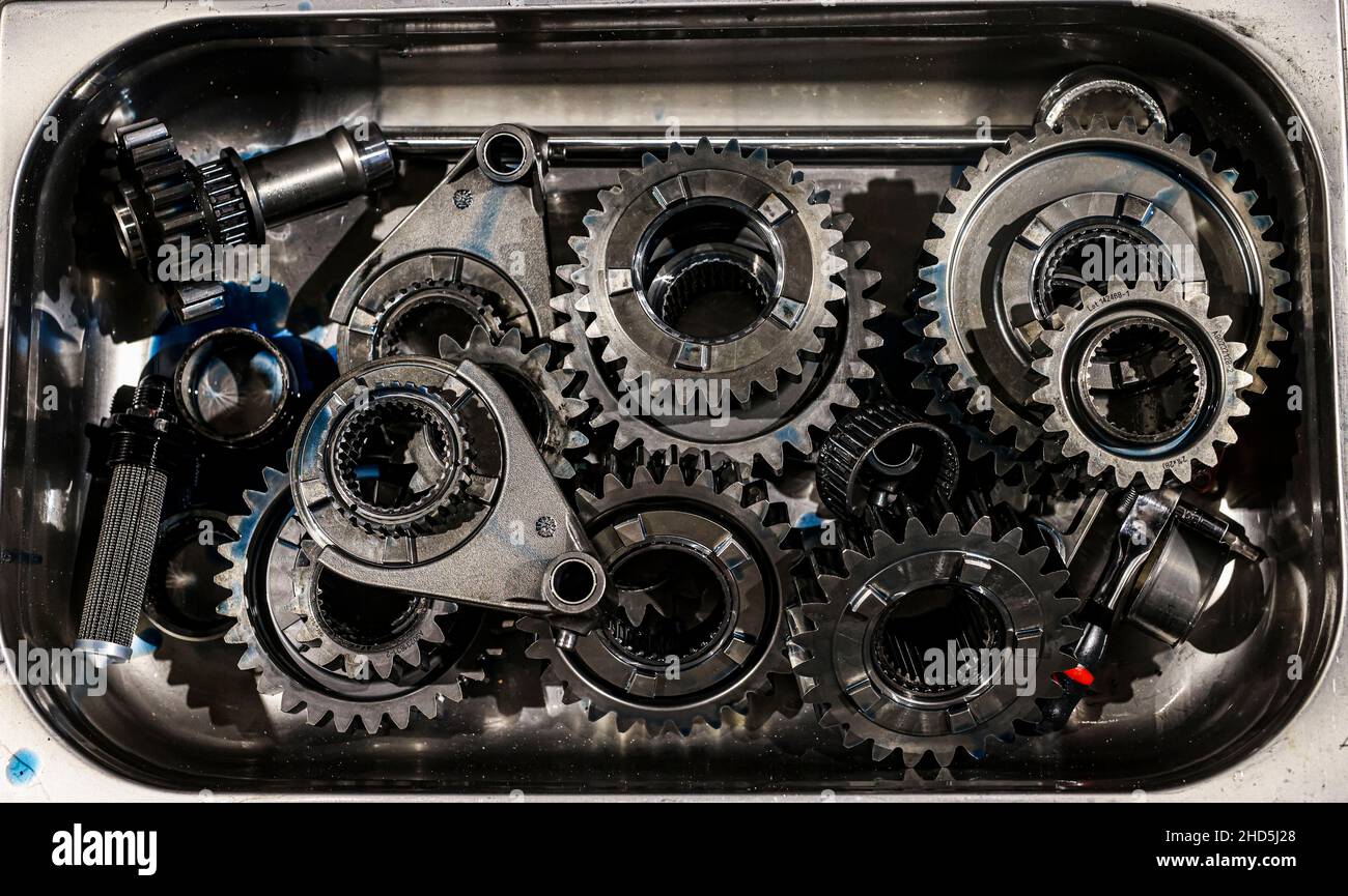 Gearbox change at MD Rallye during the Stage 2 of the Dakar Rally 2022 ...