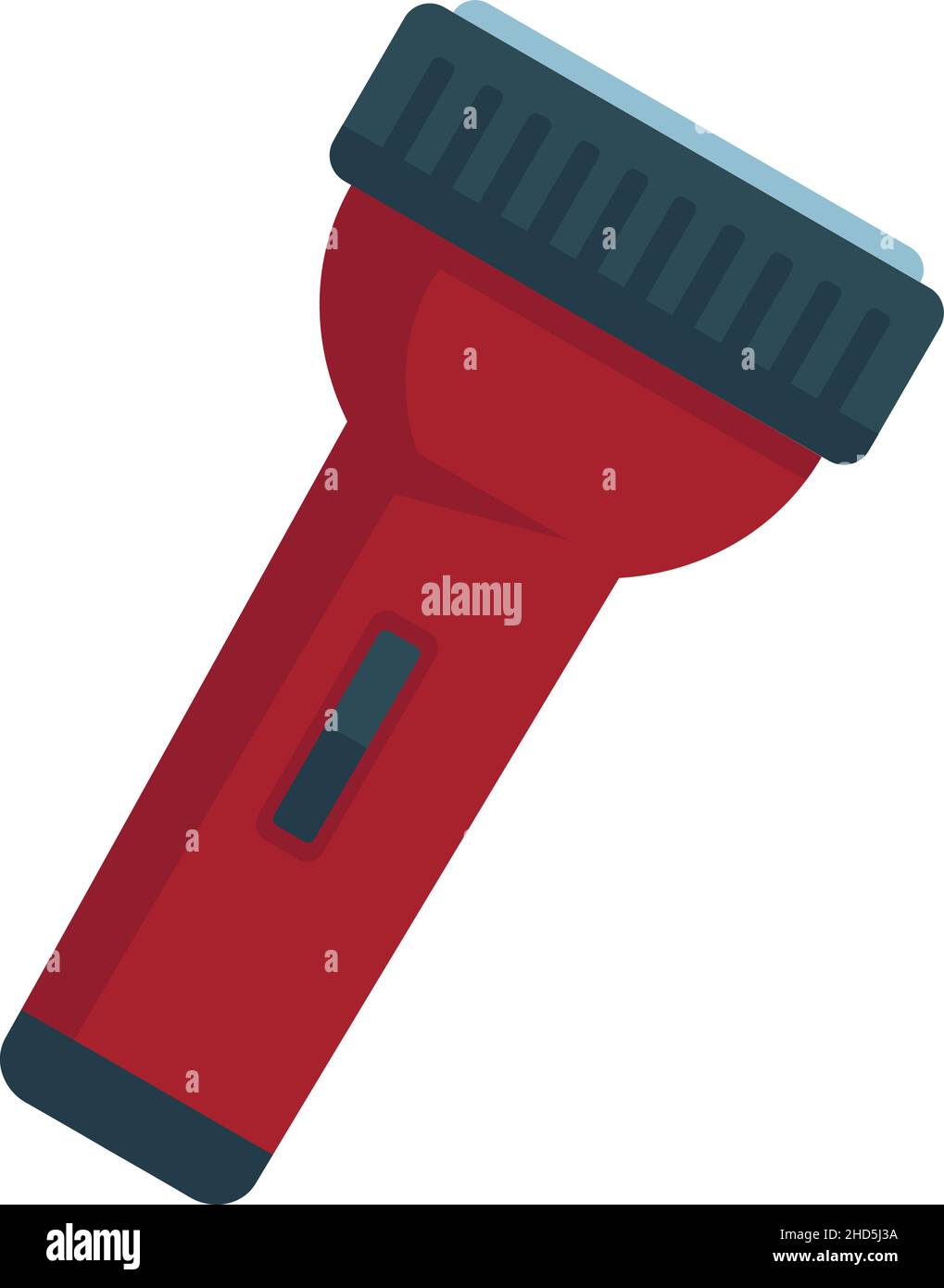 Safari hunting flashlight icon. Flat illustration of safari hunting ...