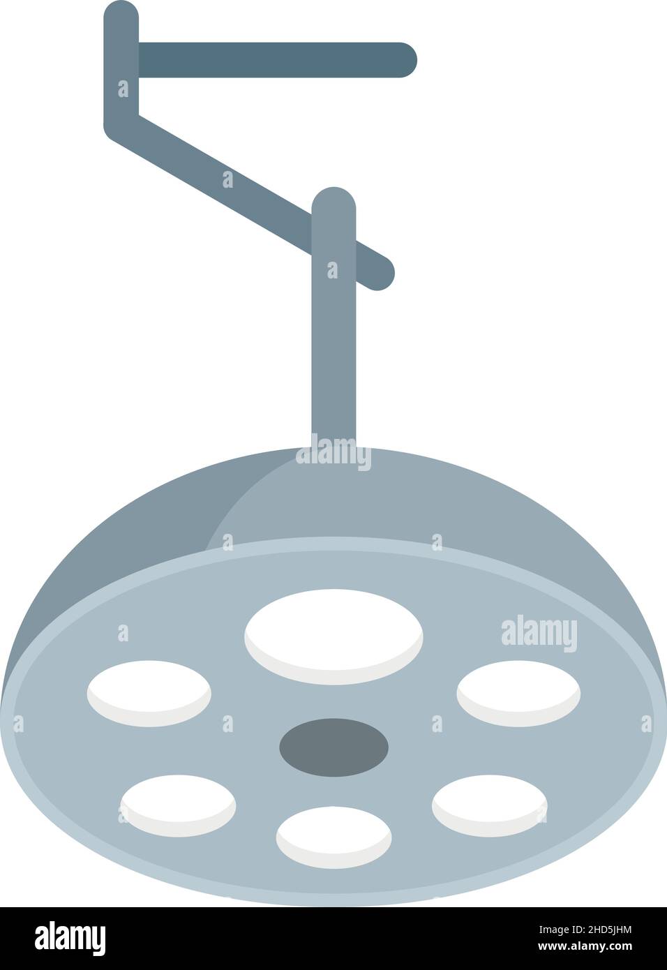 Clinic surgical light icon. Flat illustration of clinic surgical light ...
