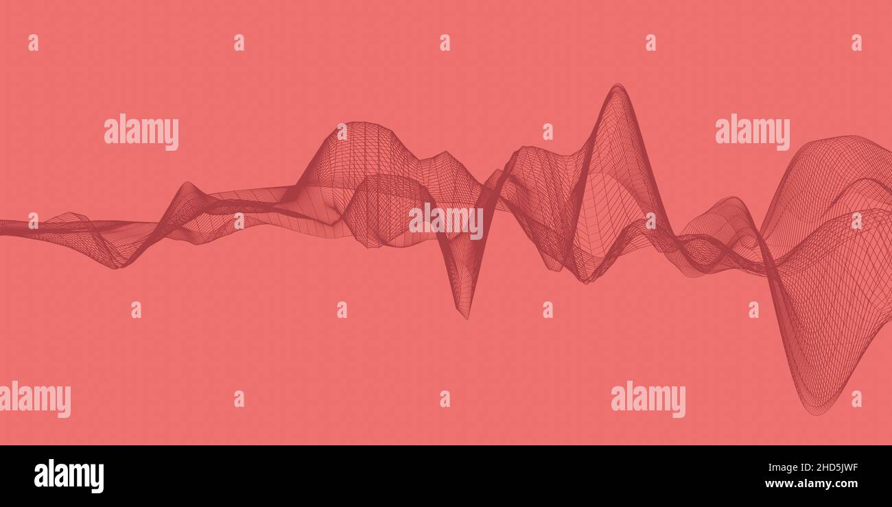 Abstract red waves hi-res stock photography and images - Alamy