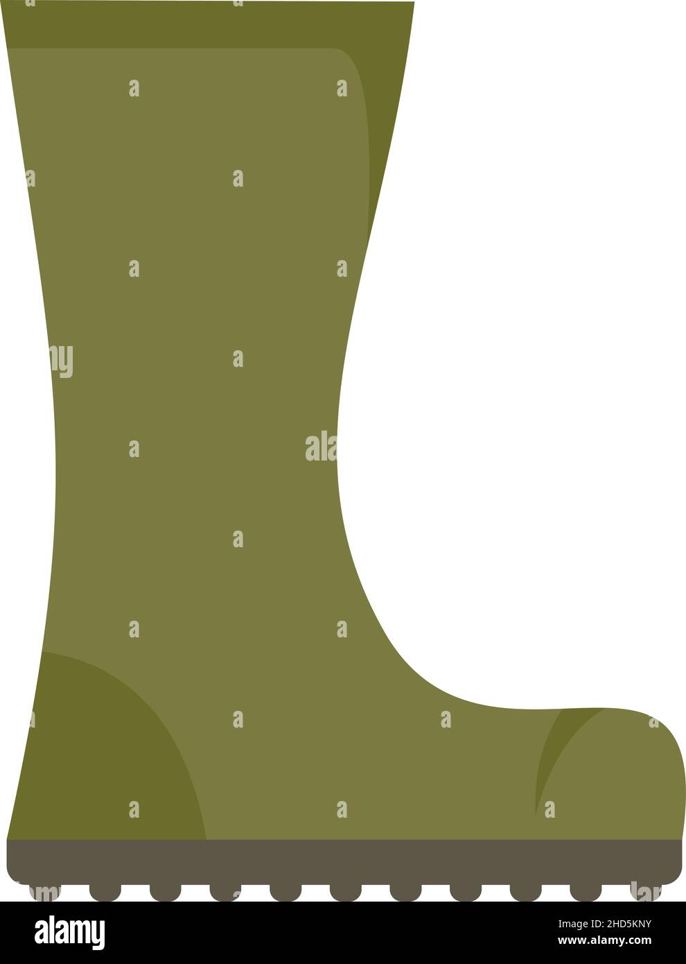 Fisherman water boot icon. Flat illustration of fisherman water boot ...