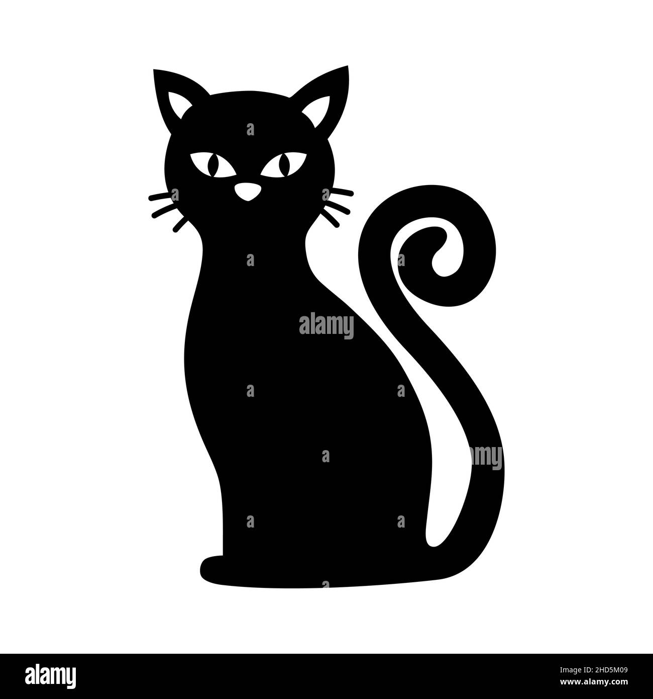 Black cat night background Black and White Stock Photos & Images - Alamy
