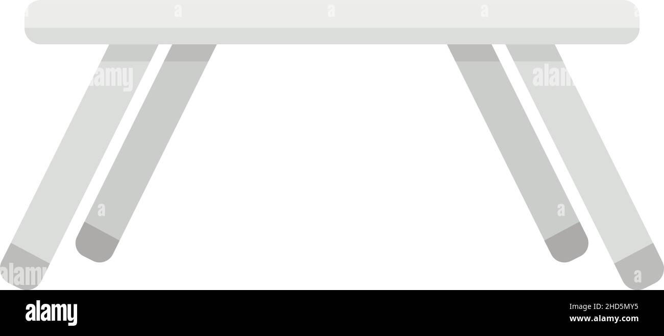 Folding kids table icon. Flat illustration of folding kids table vector ...