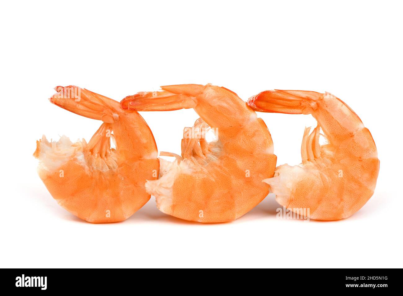 Perfectly retouched shrimp isolated on white. High resolution photo ...