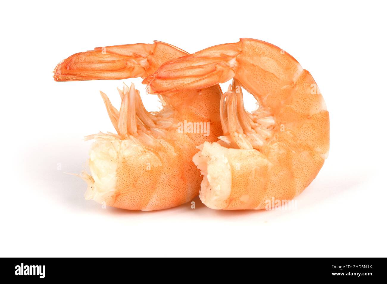 Perfectly retouched shrimp isolated on white. High resolution photo ...