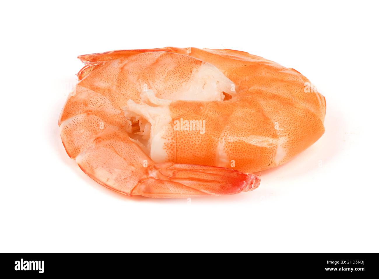 Perfectly retouched shrimp isolated on white. High resolution photo ...