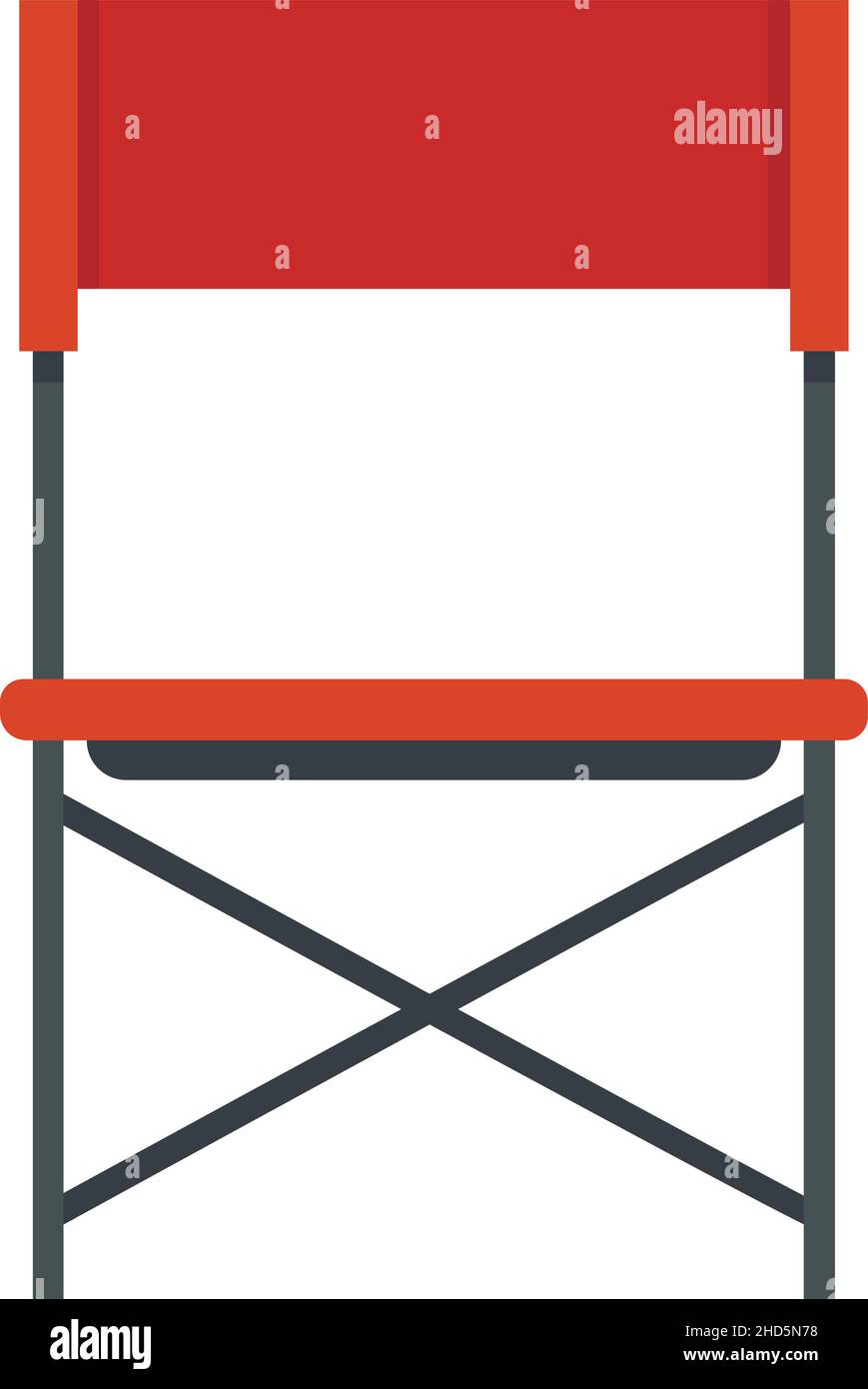 Folding garden chair icon. Flat illustration of folding garden chair ...