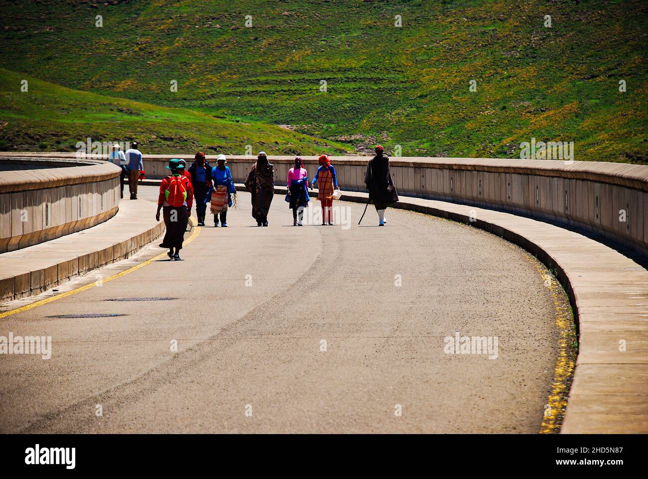 The Katse Dam is Lesotho Highlands Water project in South Africa Stock ...