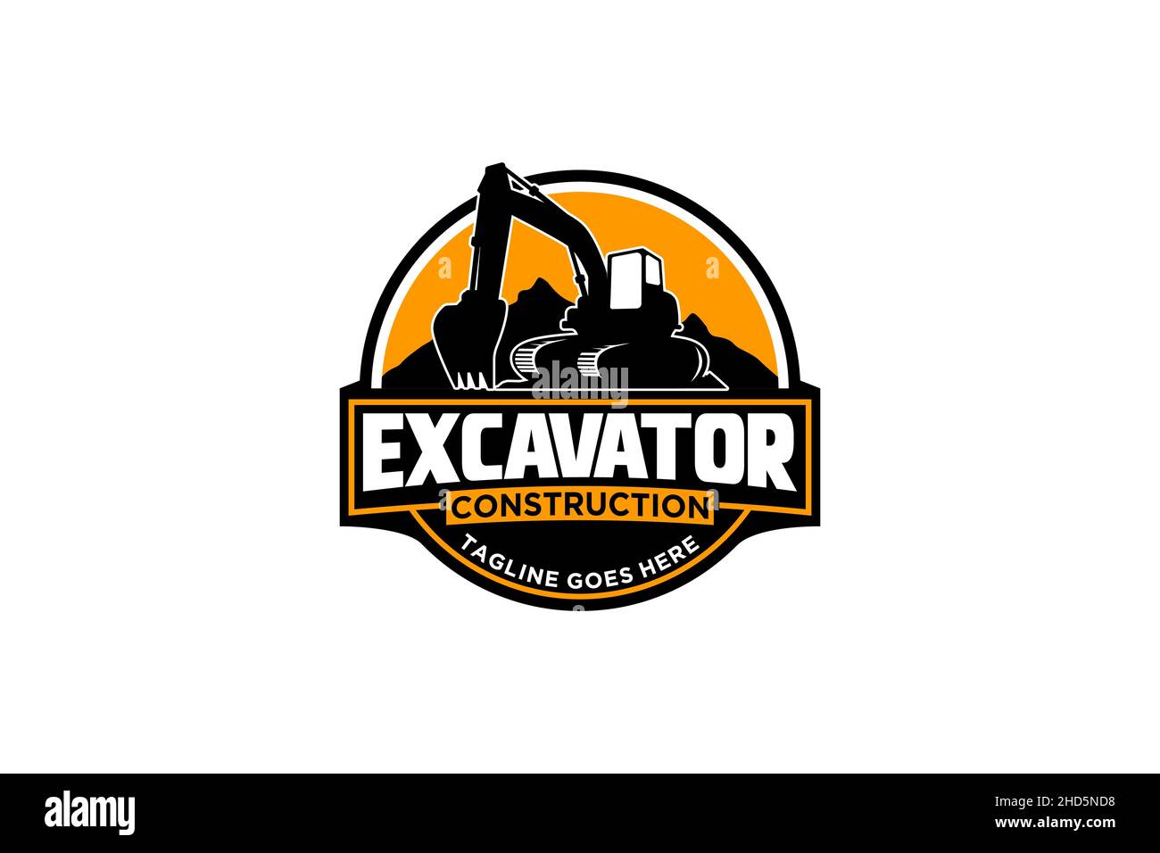 Excavator logo template vector. Heavy equipment logo vector for ...