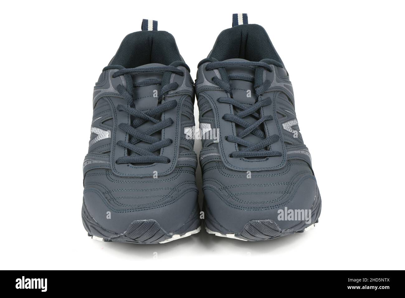 Blue modern sneakers isolated on white background. High resolution ...