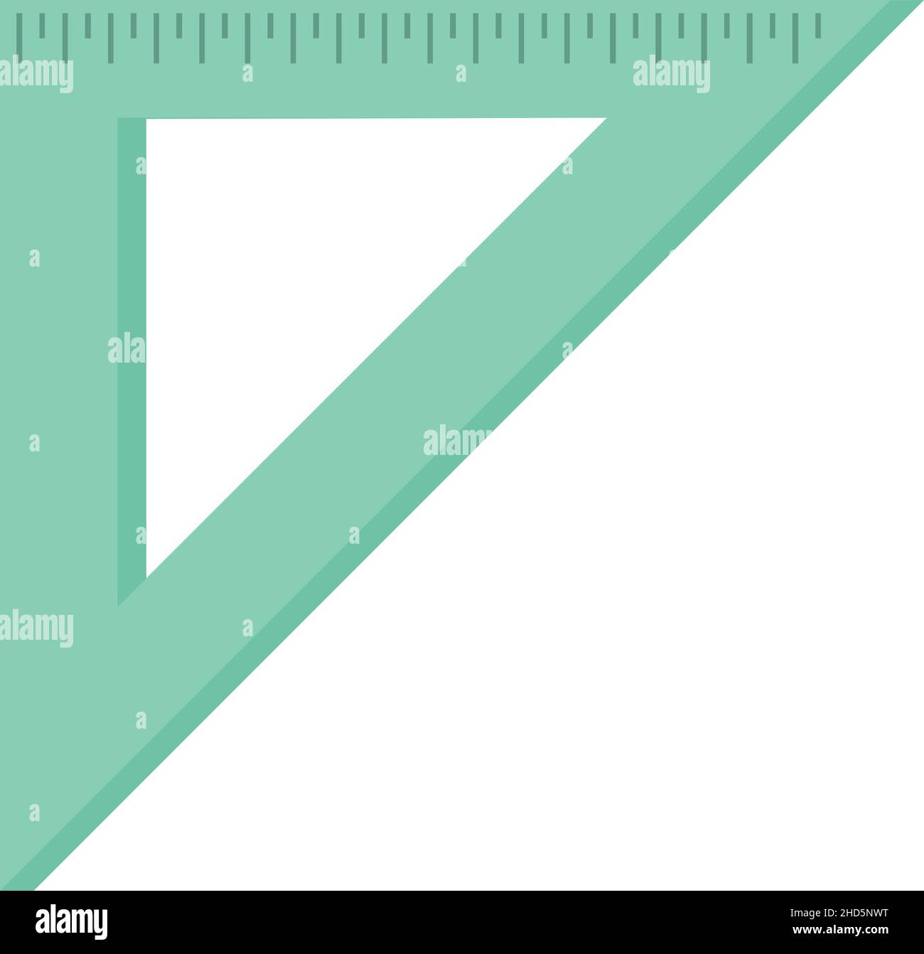 Angle metric ruler icon. Flat illustration of angle metric ruler vector ...