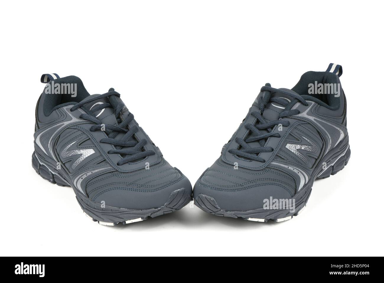 Blue modern sneakers isolated on white background. High resolution ...