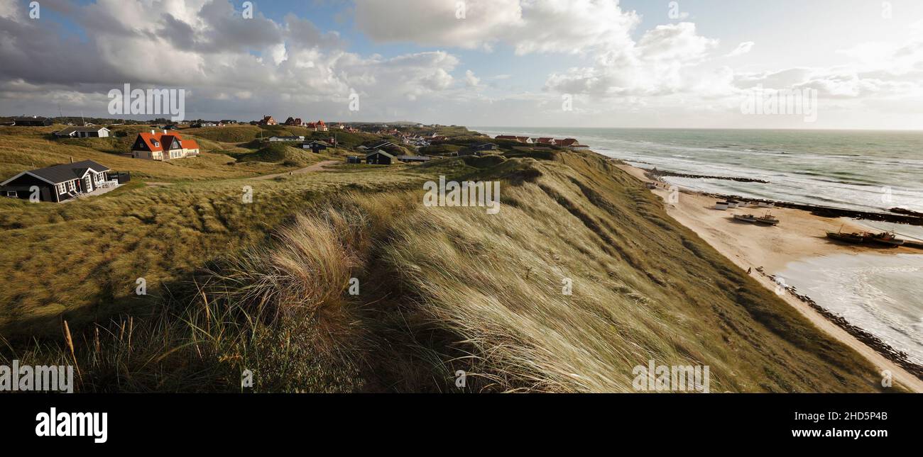 dunes in Lønstrup; Danmark; Lonstrup; Denmark Stock Photo - Alamy