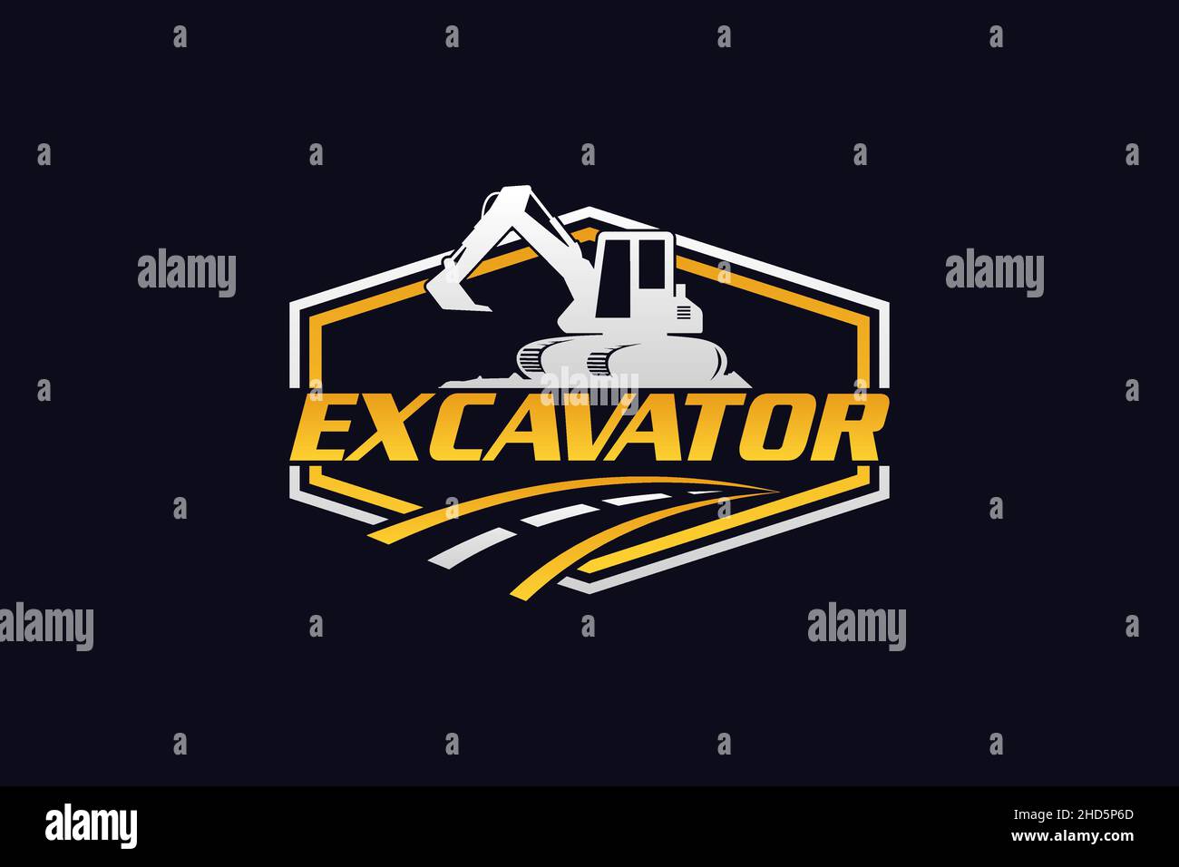 Excavator logo template vector. Heavy equipment logo vector for ...