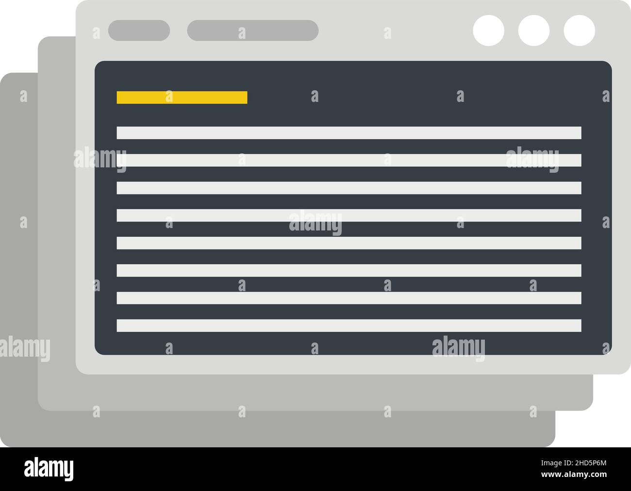 Web page testing icon. Flat illustration of web page testing vector ...