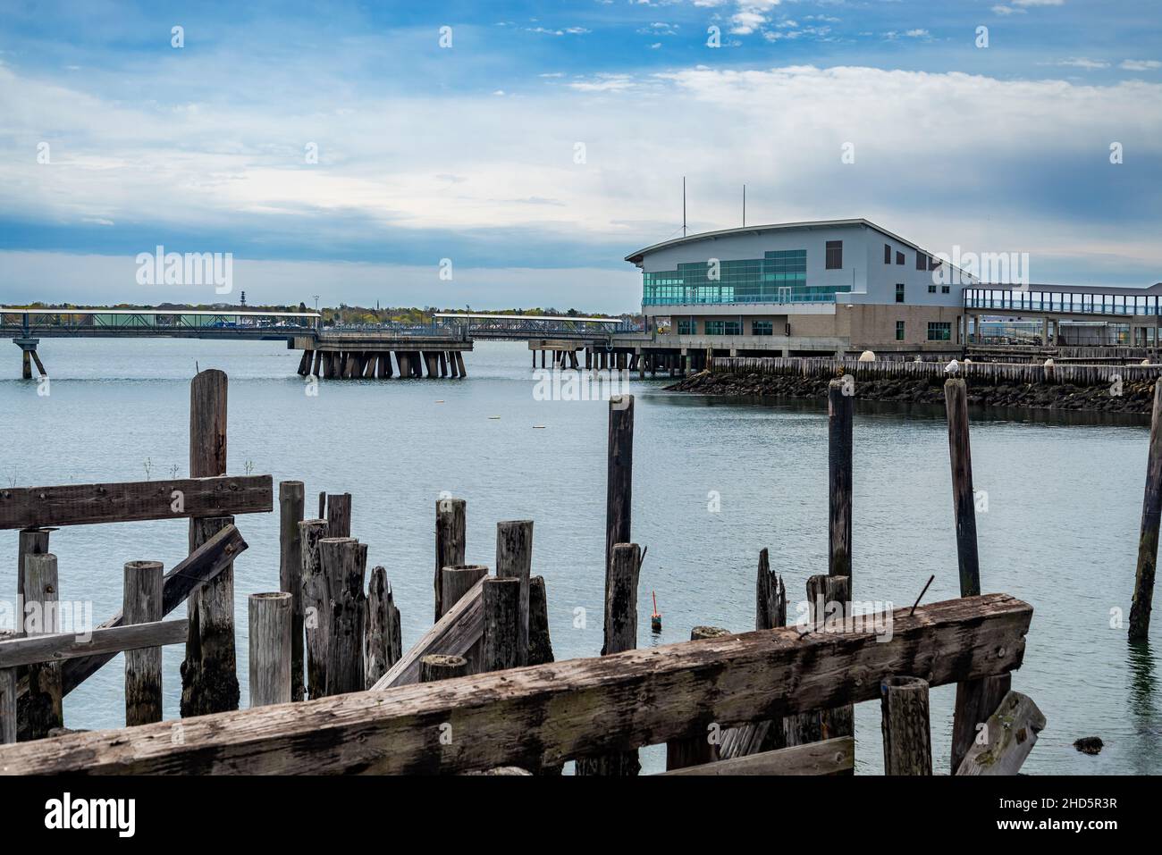 The Ocean Gateway Passenger Terminal built in 2011 allows larger ships ...