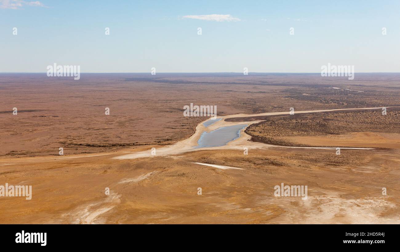 Kati Thanda - Lake Eyre Aerial Photography Stock Photo - Alamy